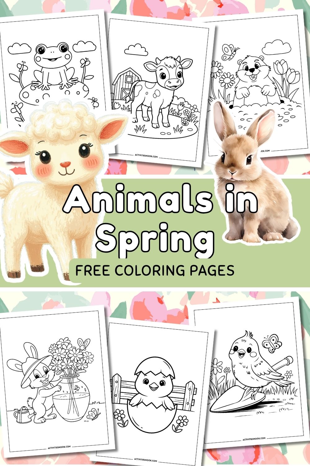 26 Animals in Spring Coloring Pages: Free Printables for Kids ...