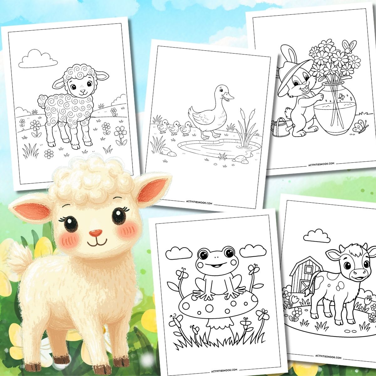 26 Animals in Spring Coloring Pages: Free Printables for Kids ...